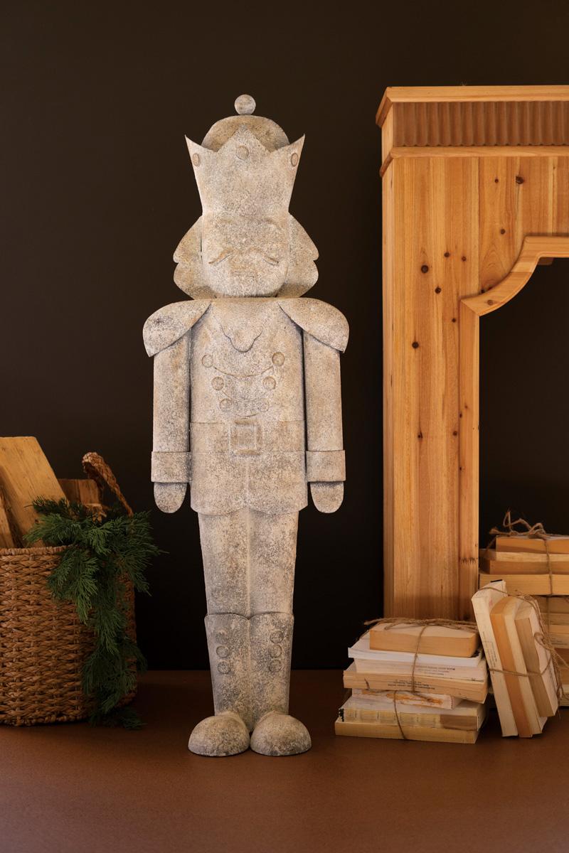 rustic metal christmas nutcracker