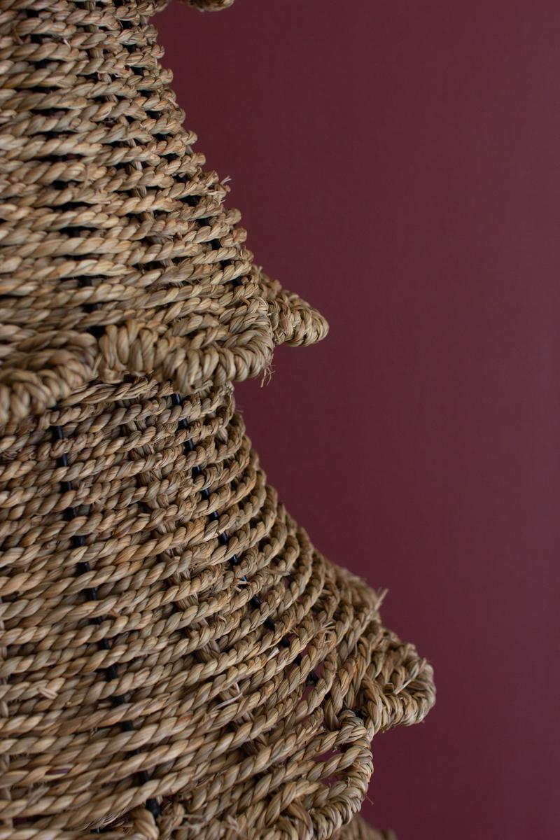 set of 2 woven vine christmas trees