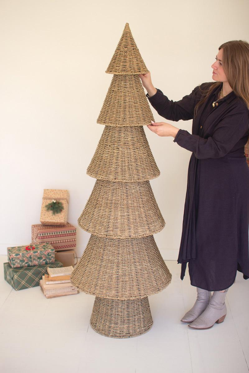 woven vine christmas tree