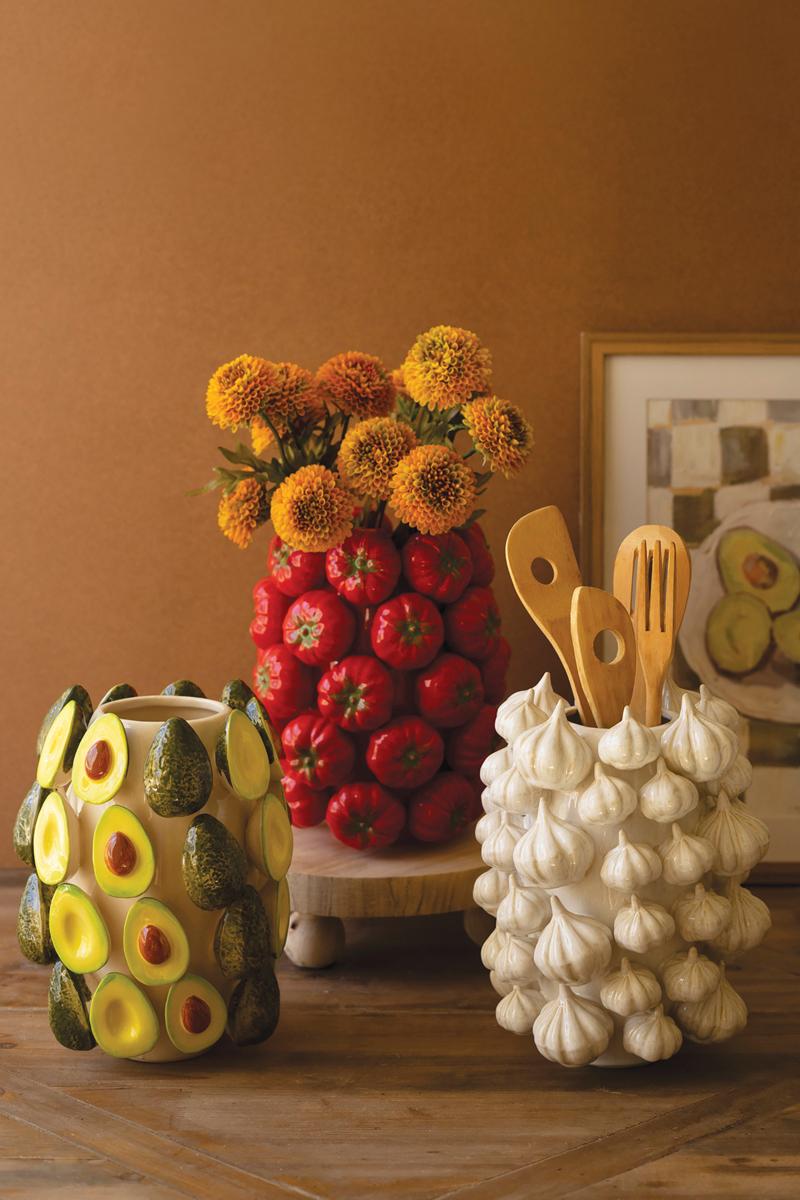 ceramic tomatoes vase