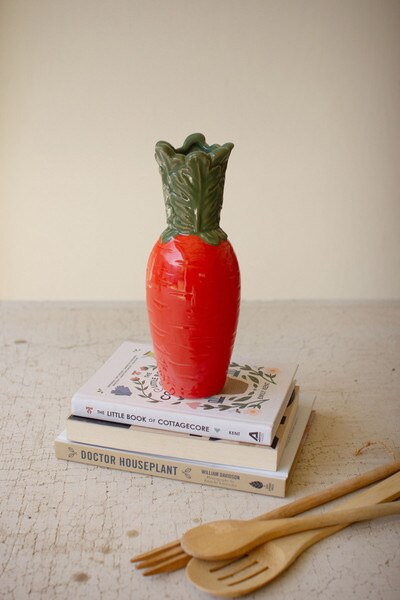 ceramic carrot vase