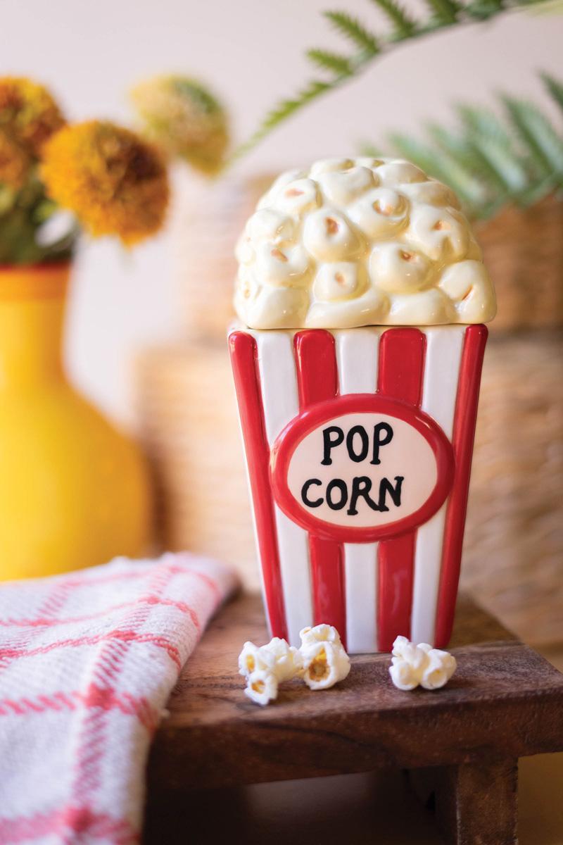 ceramic popcorn canister