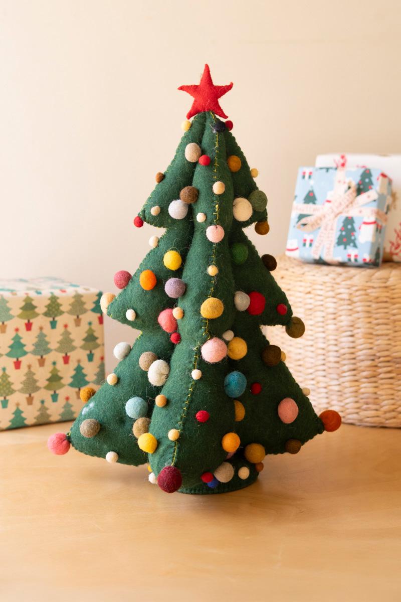 Large Felt Tabletop Christmas Tree: A Festive Centerpiece